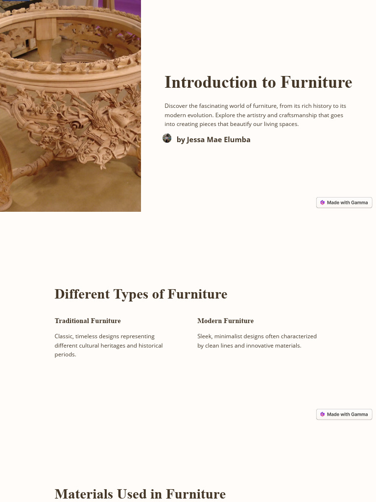 Introduction to Furniture Design | PDF