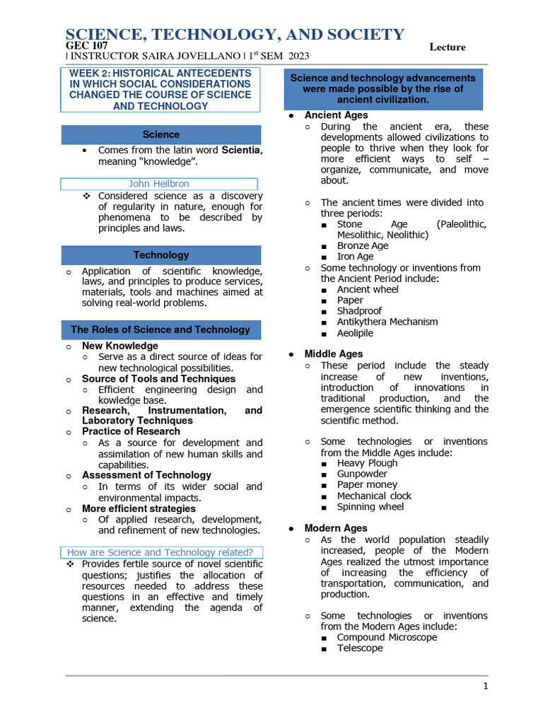 Gec 107 Midterm Summarize | PDF | Happiness | Science