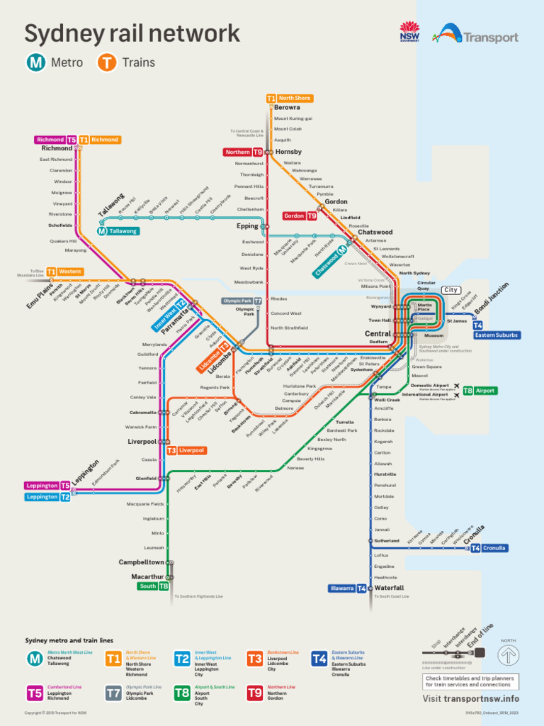 Sydney Train Network Overview | PDF | Sydney