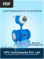Electromagnetic Flow Meter Manual | PDF | Flow Measurement | Power Supply