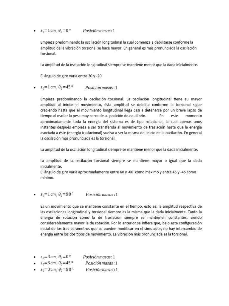 Desarrollo guía 8 - Lab Péndulo de Wilberforce | PDF | Oscilación ...