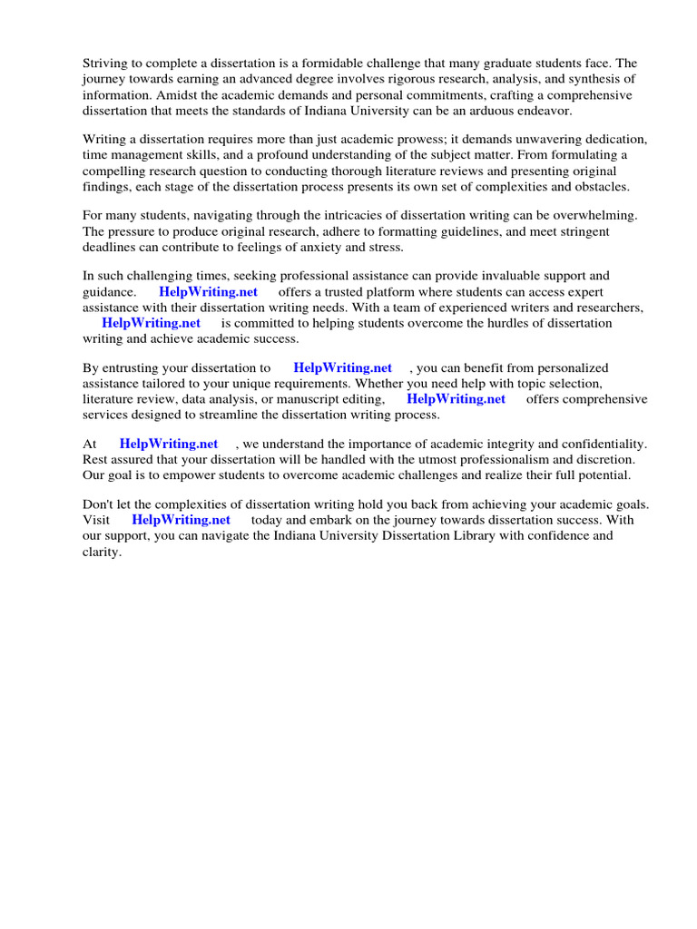 Indiana University Dissertation Library | PDF | Libraries | Librarian