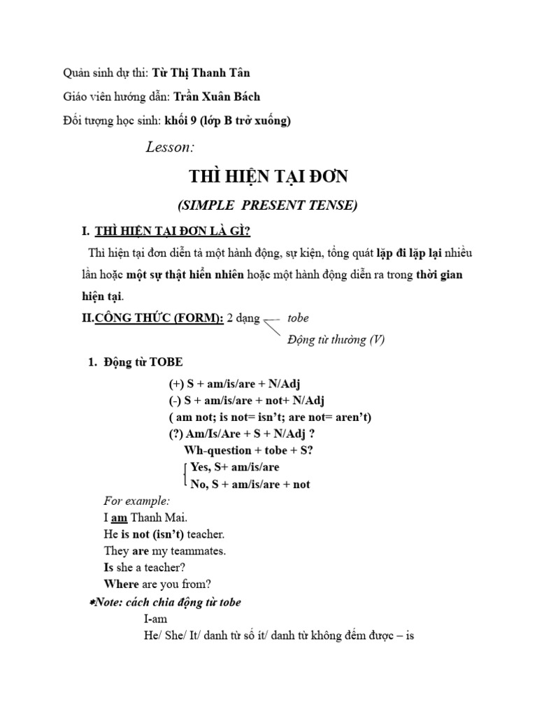 Giáo Án Thao Gi NG TTTS | PDF