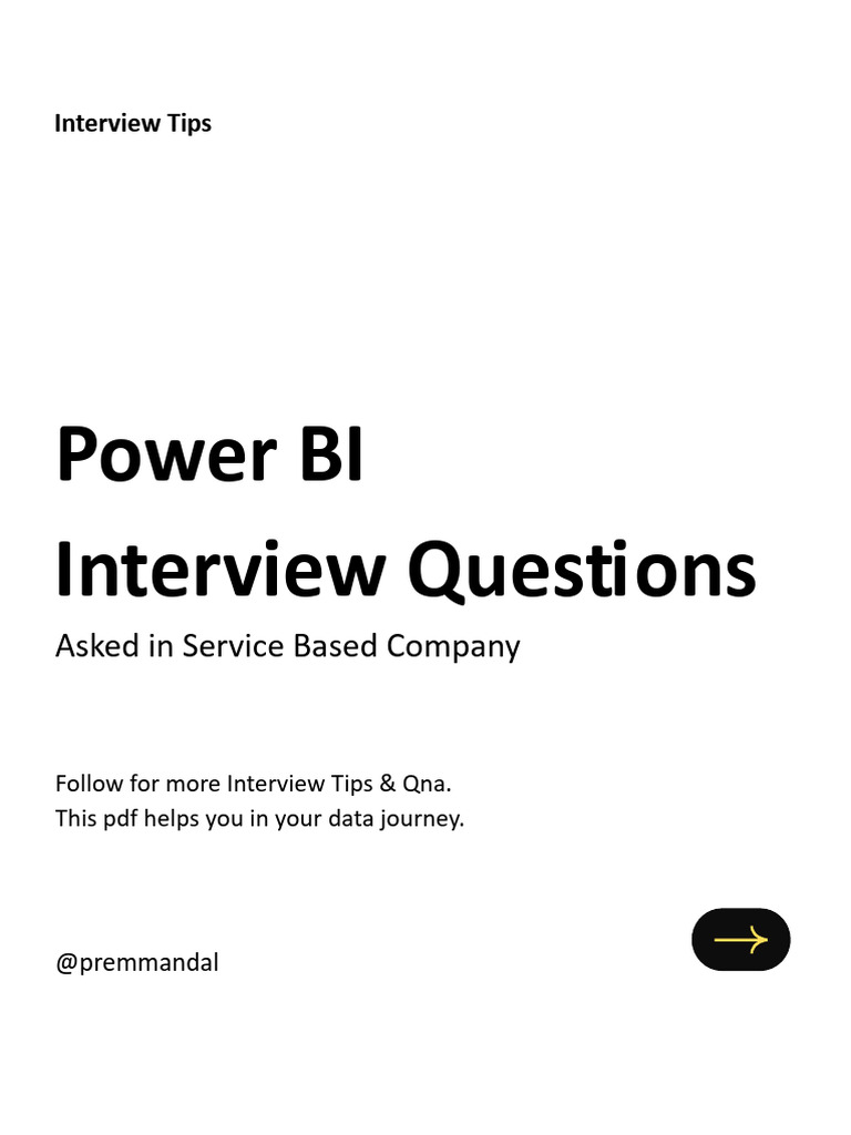 Power Bi Interview Questions | PDF | Computing | Software