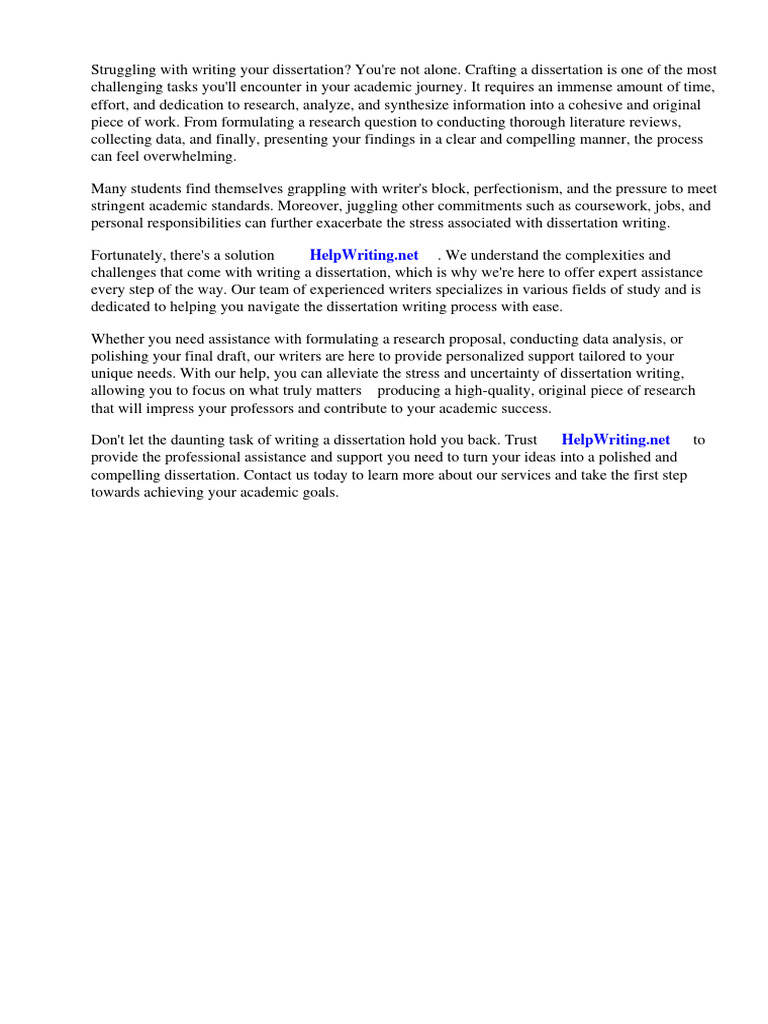 Writing Up Your Dissertation Pdf