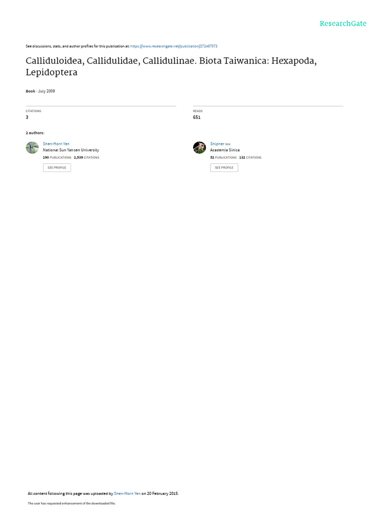 2 Callidulidae | PDF | Pupa | Anatomical Terms Of Location