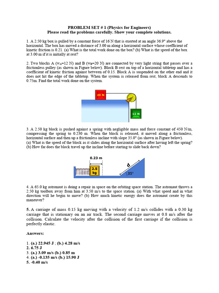 Problem Set 1 Pdf