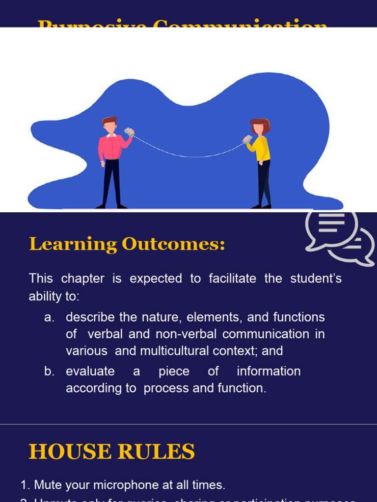 Purcom Chapter 1 | PDF | Nonverbal Communication | Communication