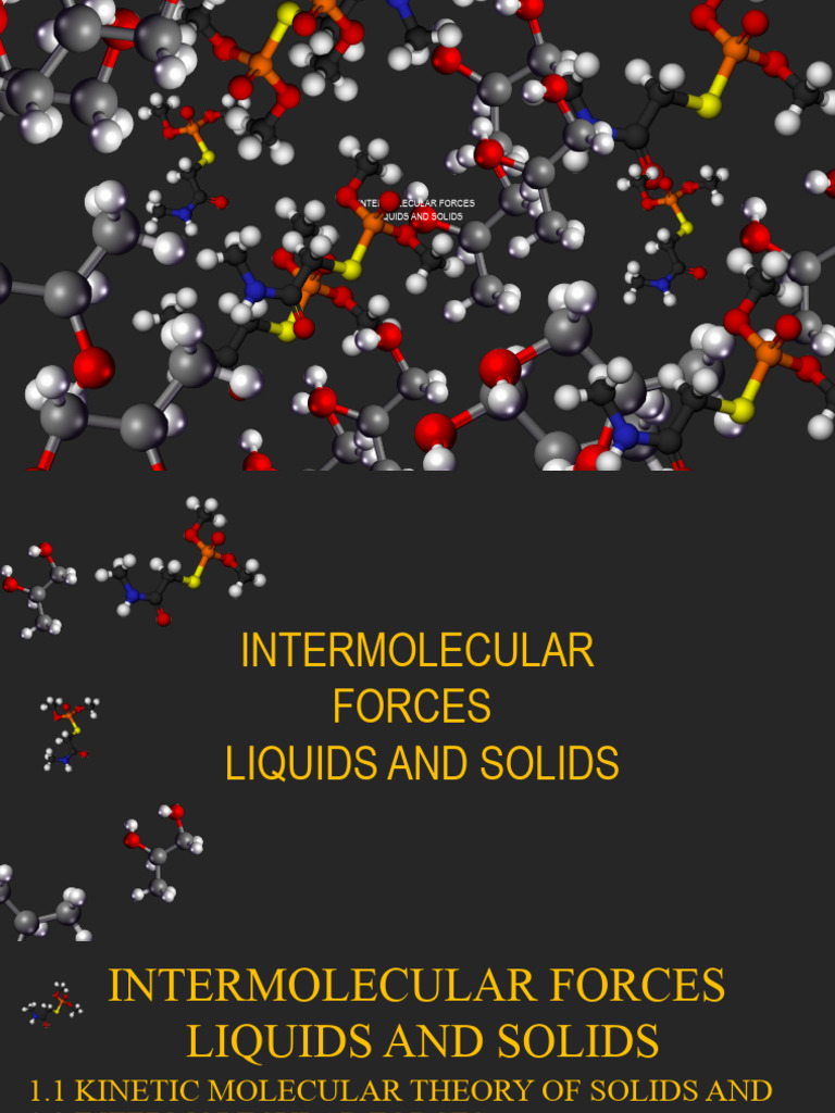 Intermolecular Forces | PDF | Intermolecular Force | Chemical Polarity