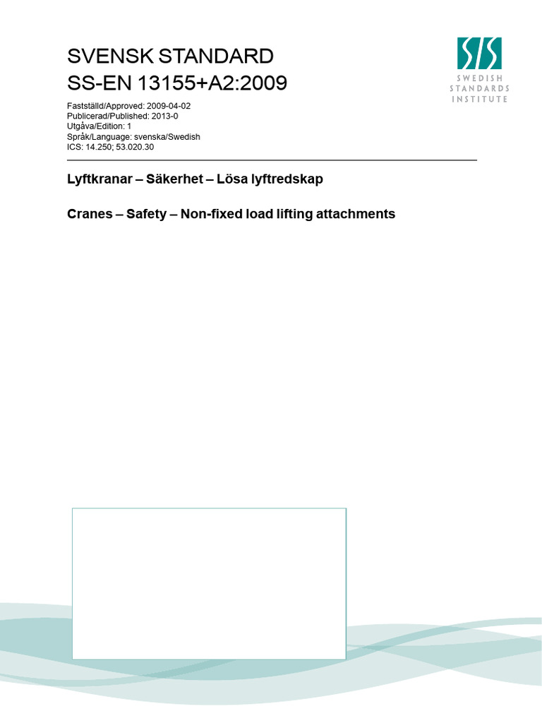 Ss-En 13155+a2 - 2009 | PDF