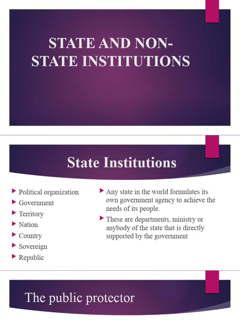 State and Non State Institutions | PDF | Cooperative | Employment