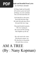 I Am a Tree by Nancy Kopman | PDF