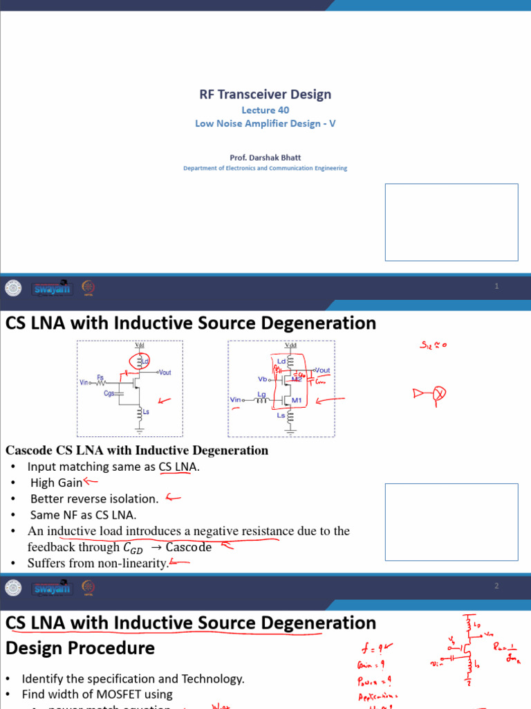 Lec 40 | PDF | Electromagnetism | Analog Circuits