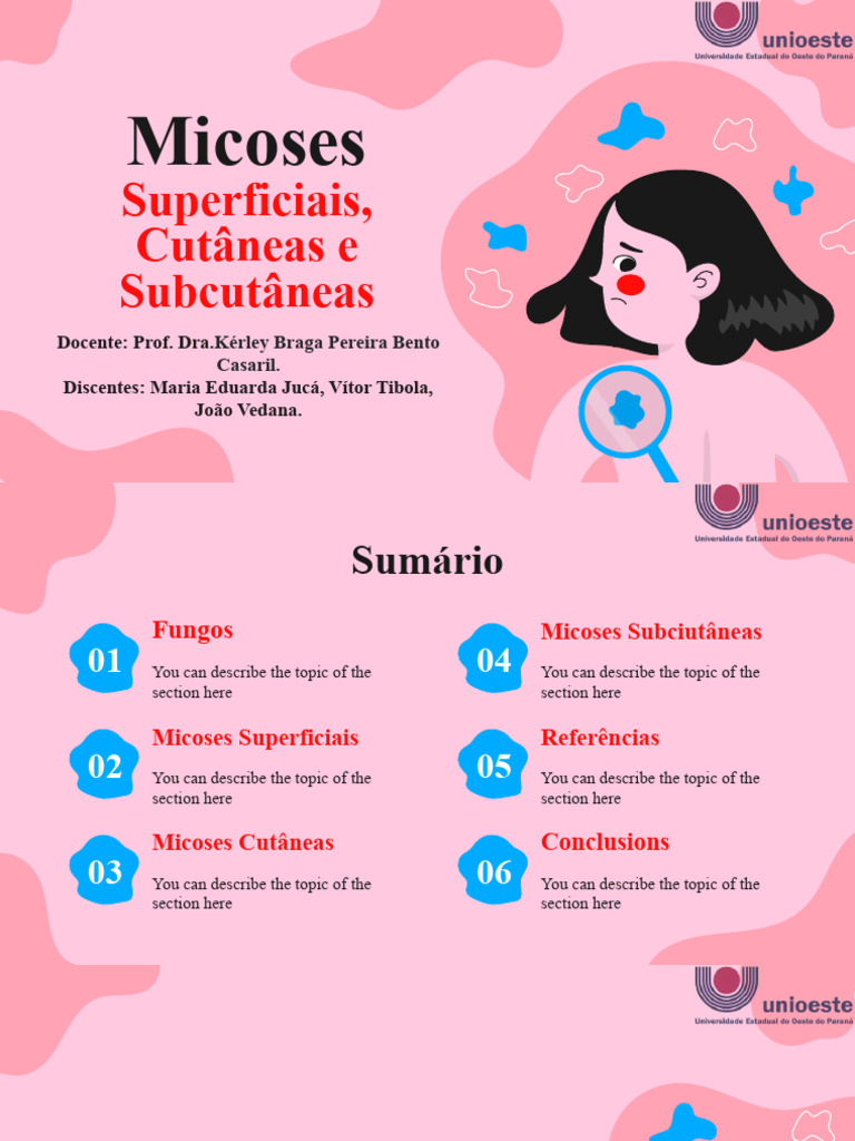 Micoses: Tipos e Tratamentos | PDF | Patógeno | Fungo