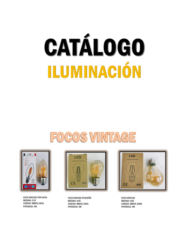 Catalogo Iluminacion | PDF | Diodo emisor de luz | Rojo