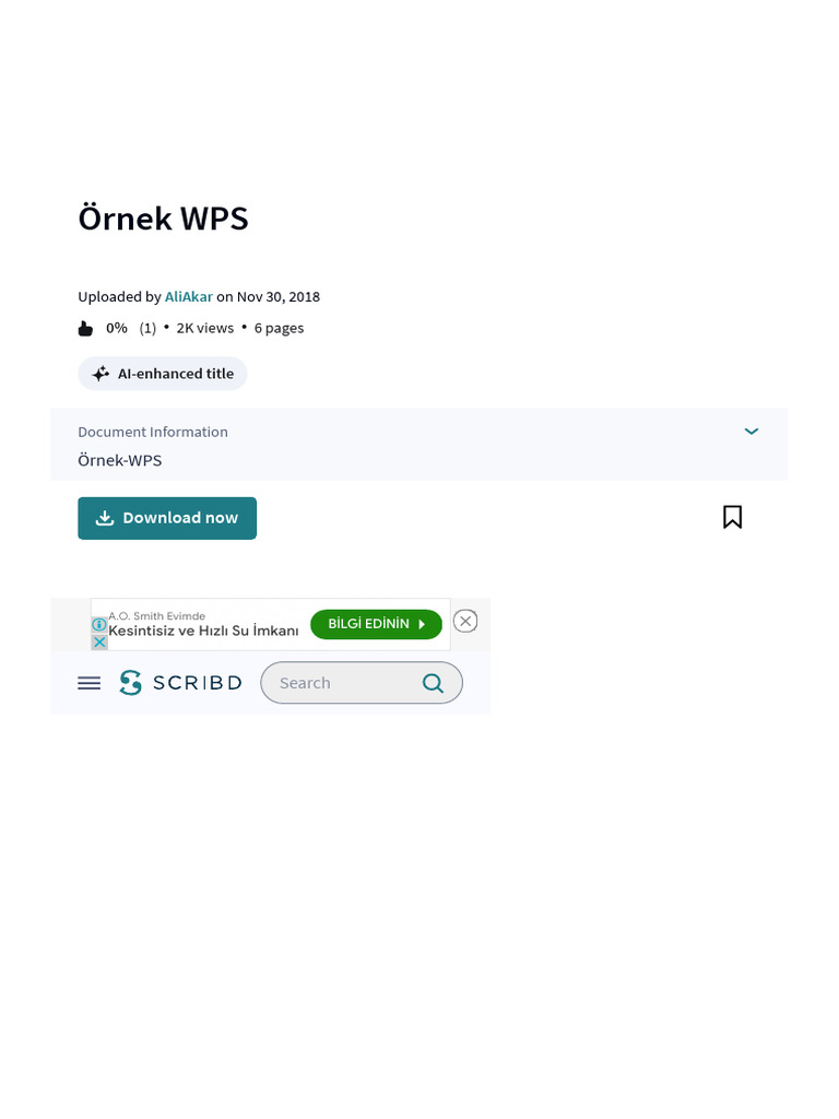 Örnek Wps - PDF | PDF | Scribd | Web 2.0