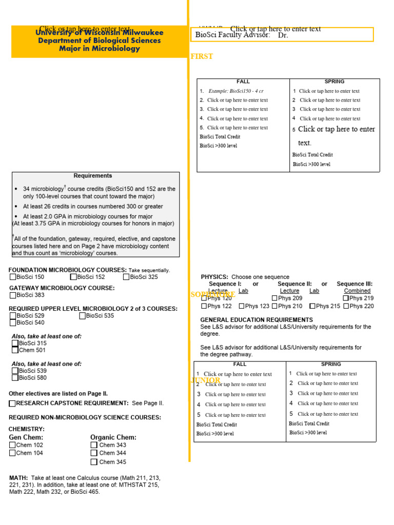 Microbiology Advising Sheet 1 | PDF | Biotechnology | Medical Microbiology