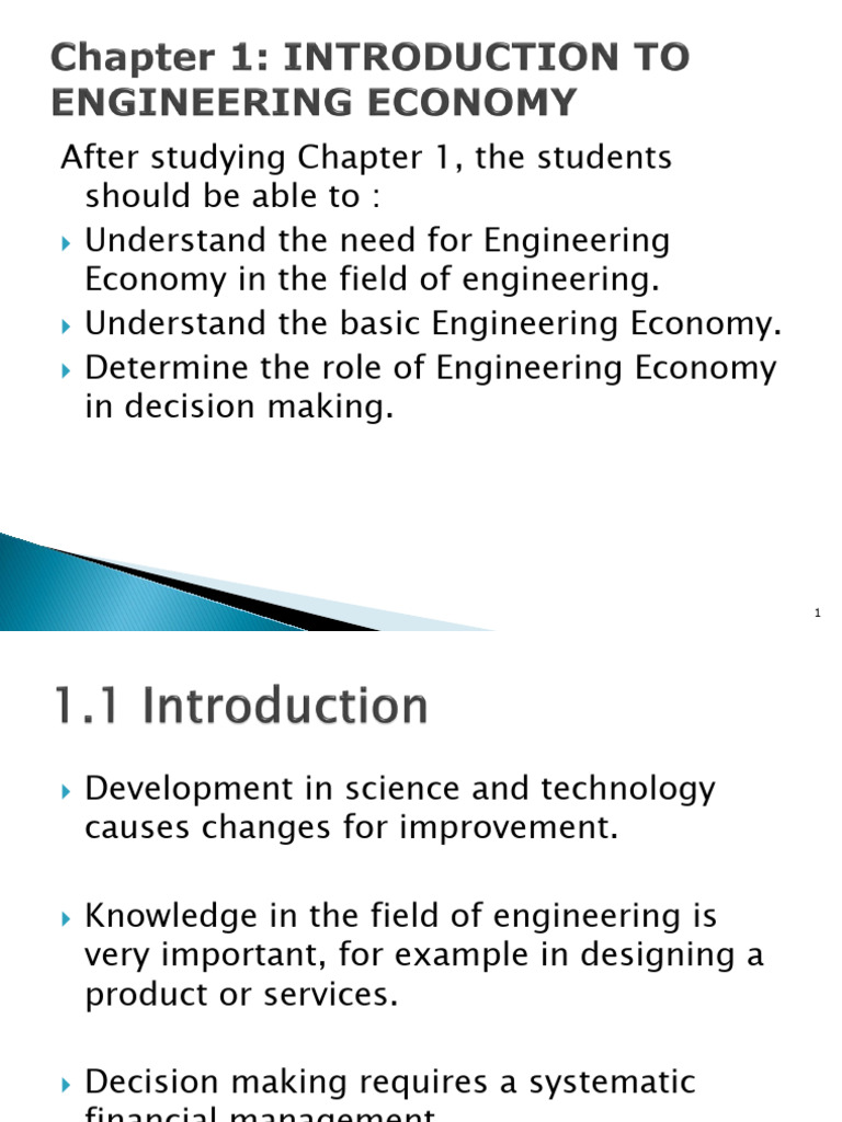 Engineering Economics - An Introduction | PDF | Engineering | Economies