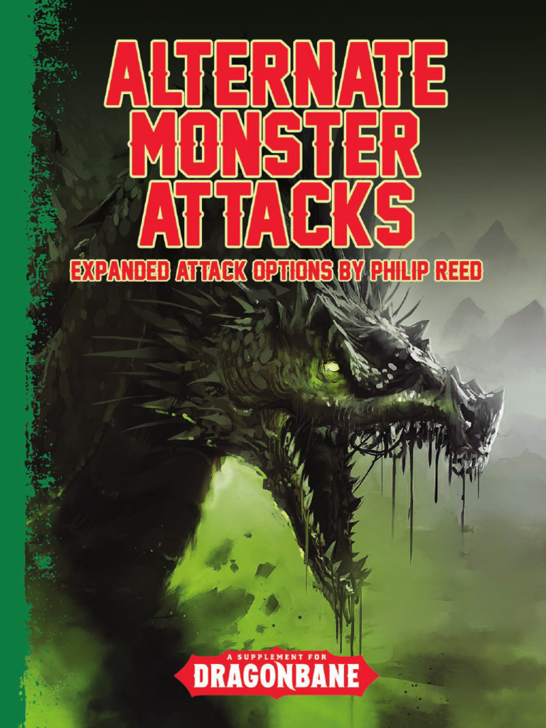 Alternate Monster Attacks | PDF | Bat | Dragon