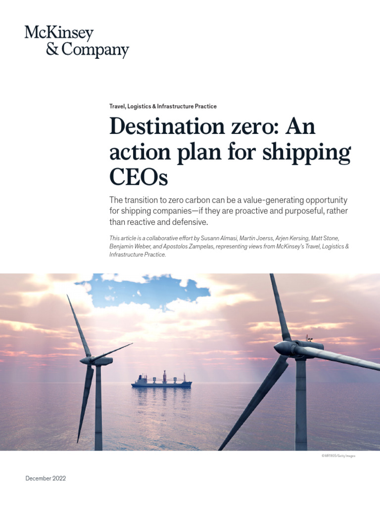 Decarbonization Action Plan for Shipping CEOs | PDF | Climate Change ...