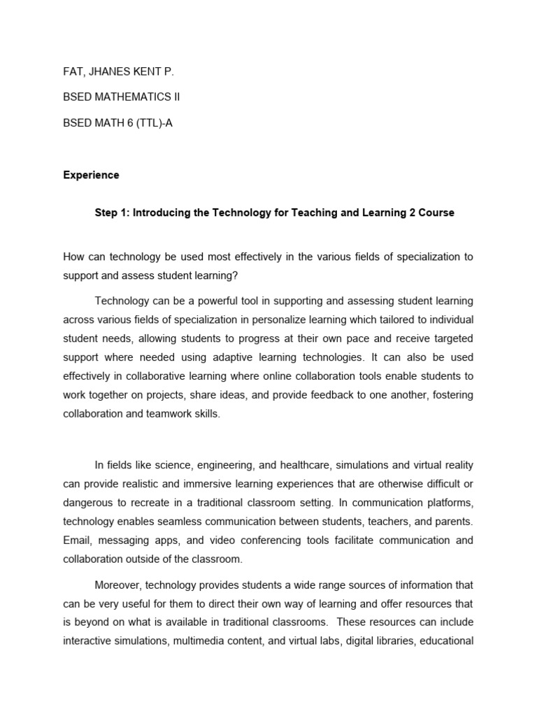 TTL2 Answers | PDF | Educational Technology | Learning
