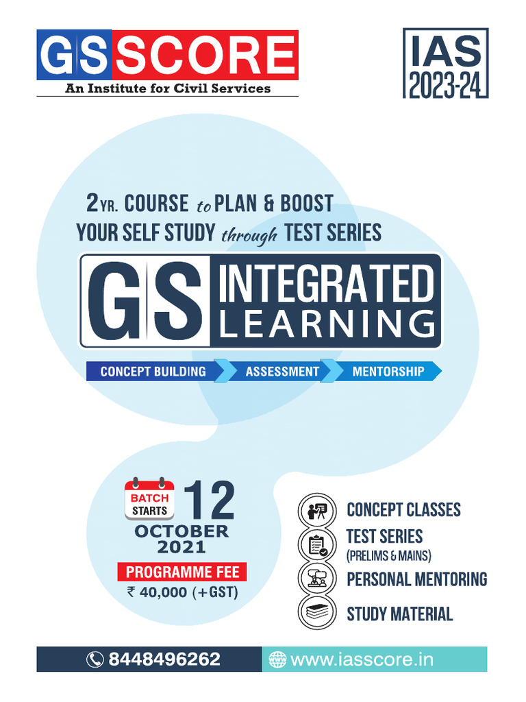 IAS 2023-24 Integrated Learning Plan | PDF | Geography | Governance