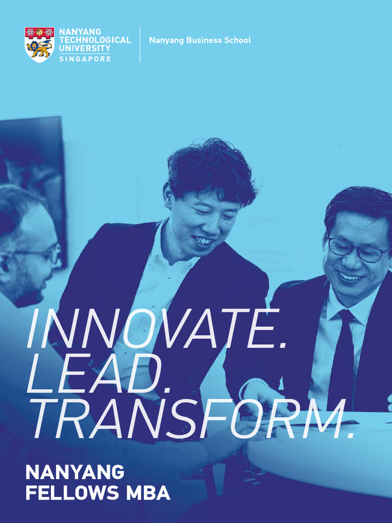 Nanyang-Fellows-MBA-Brochure | PDF | Master Of Business Administration | Innovation