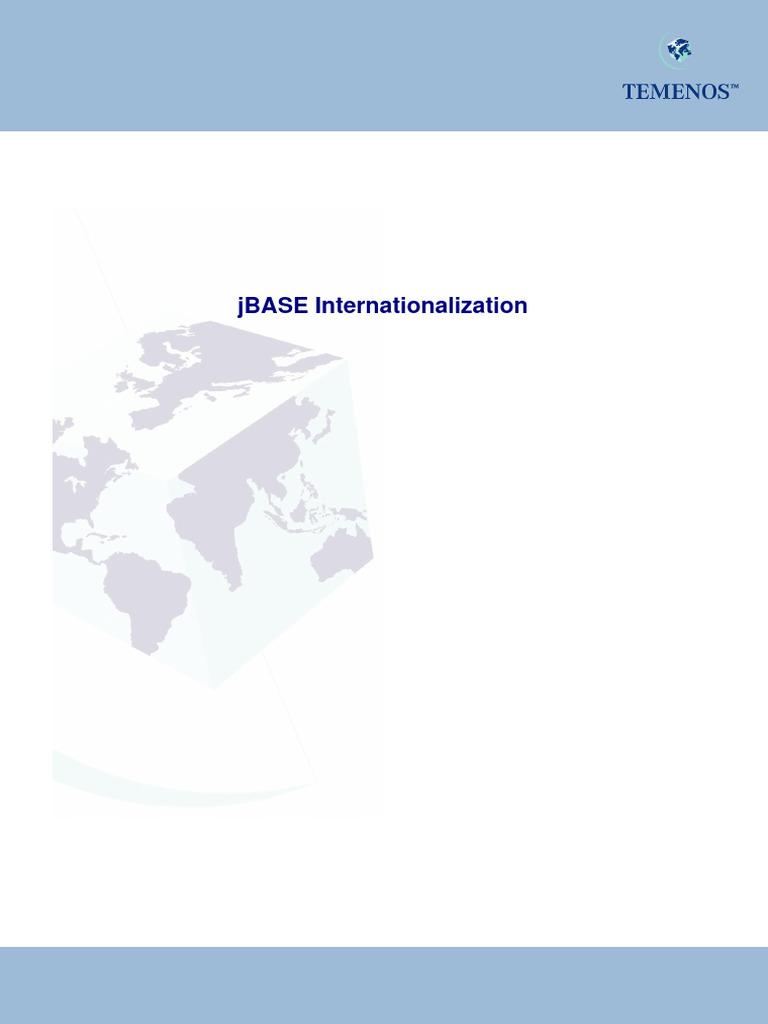 jBASE Internationalization | PDF | Character Encoding | String (Computer Science)