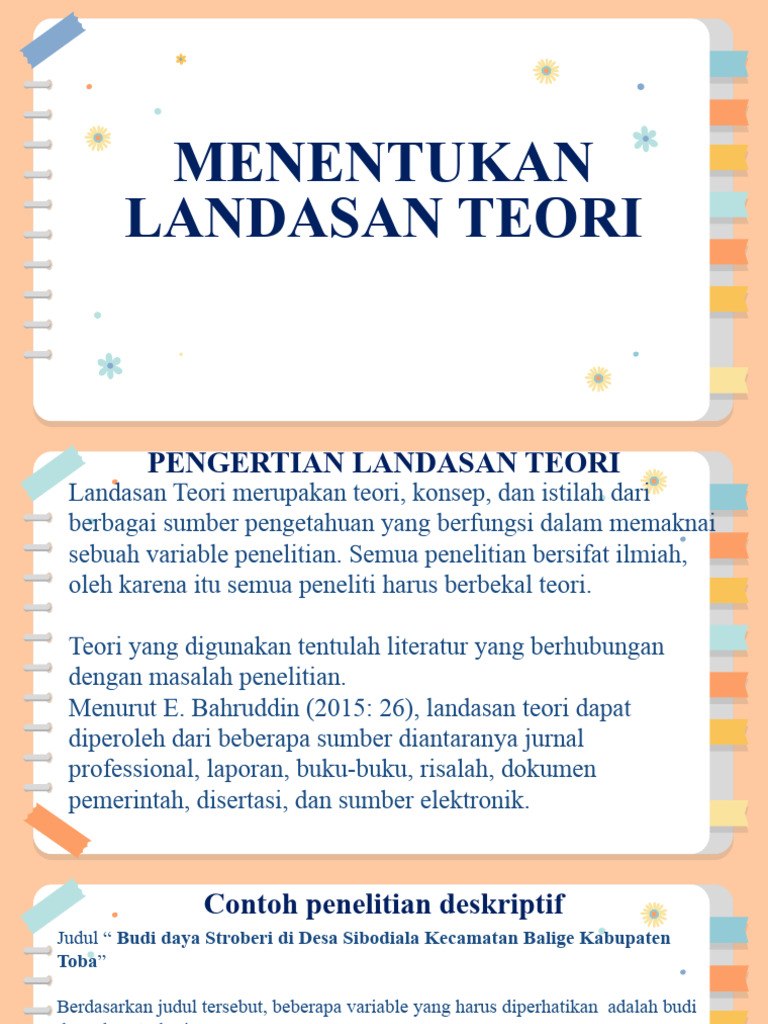 Landasan Teori dalam Penelitian Statistik | PDF | Ilmu Sosial | Sains ...