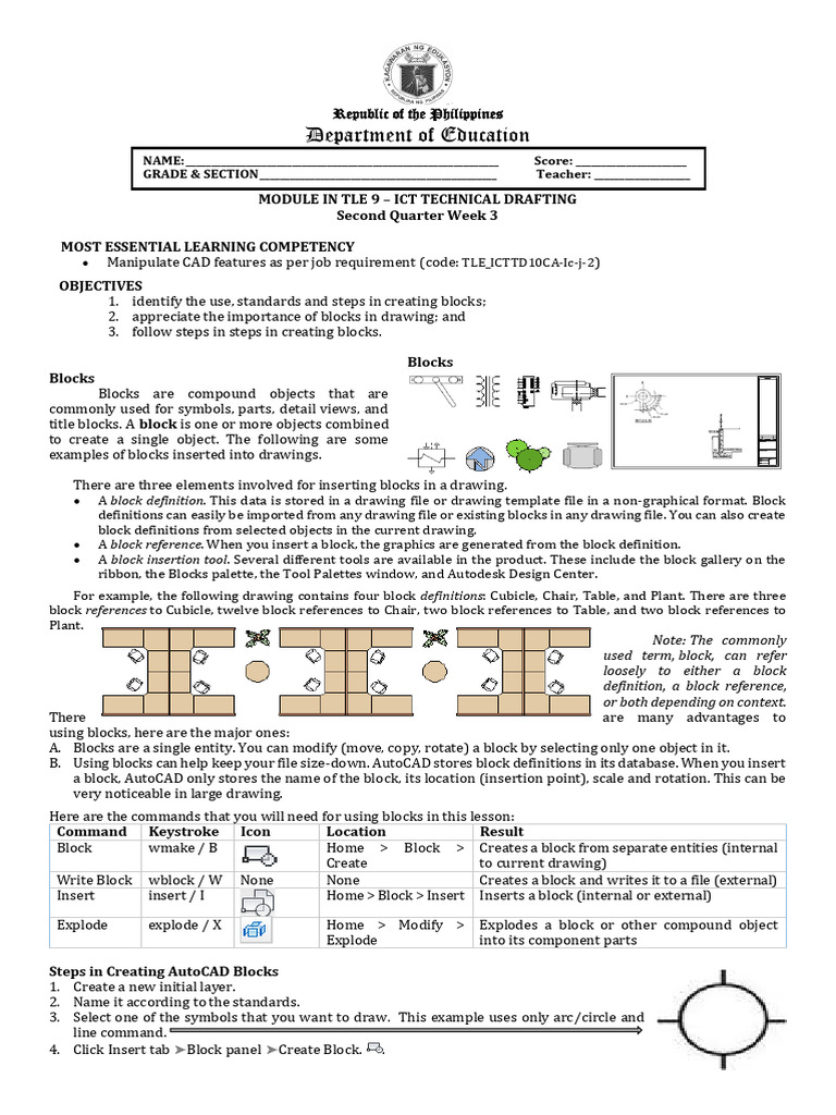 Technical-Drafting-9 Module Q2 Week-3 | PDF | Technical Drawing | Computing