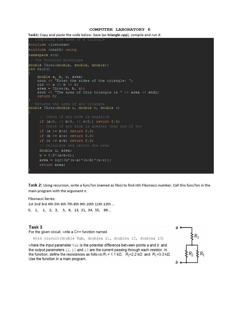 Computer Laboratory 6 | PDF | Teaching Methods & Materials