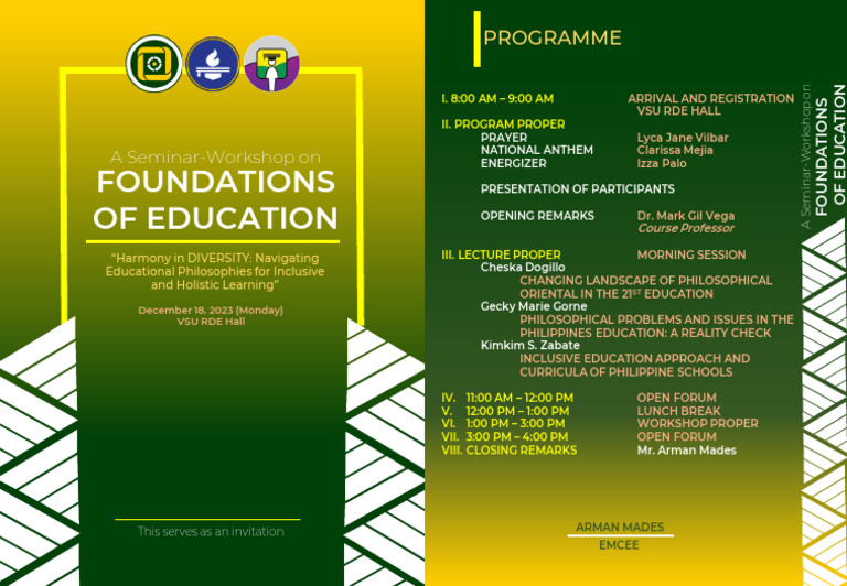 Educ 201 Program | PDF | Liberal Arts Education | Education Theory