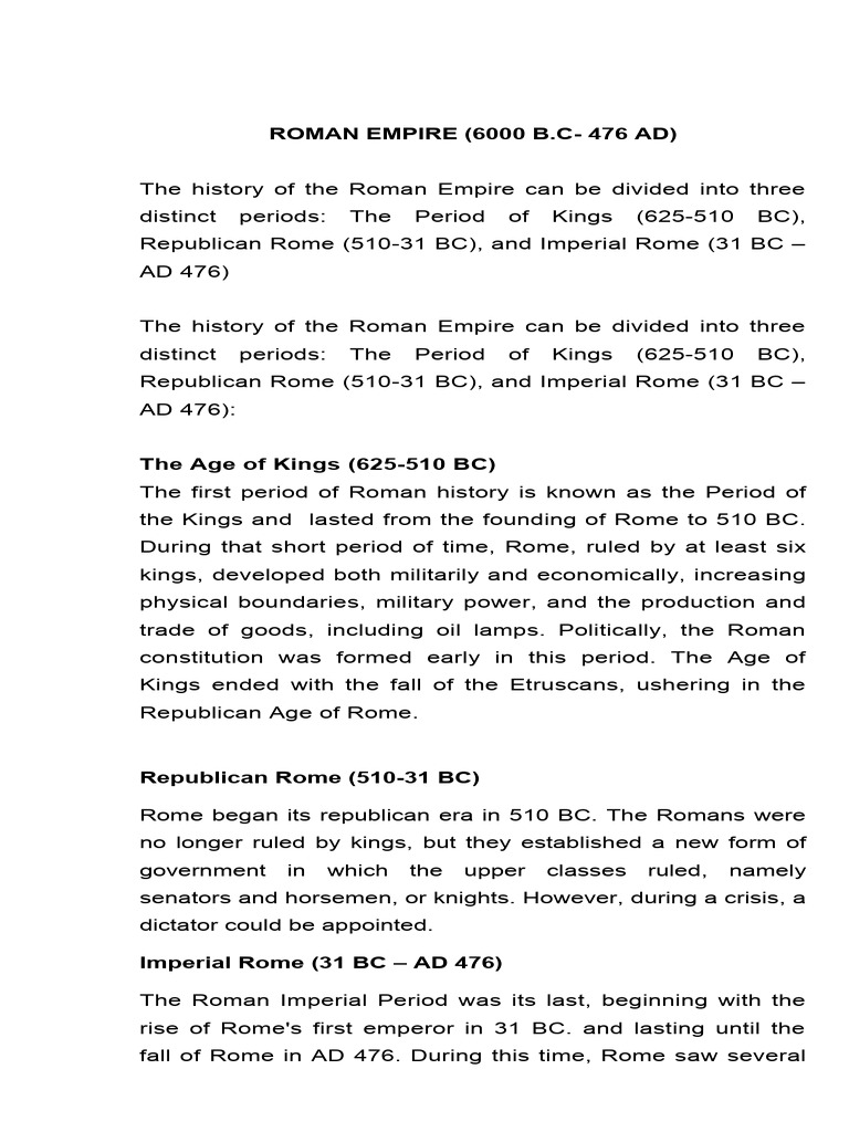 RomanEmpire WrittenReportttt | PDF | Ancient Rome | Roman Empire