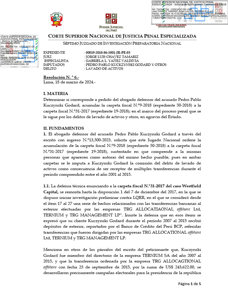 Acumulación de Carpetas Fiscales PPK | PDF | Fiscal | Gobierno Acumulación de Carpetas Fiscales PPK | PDF | Fiscal | Gobierno