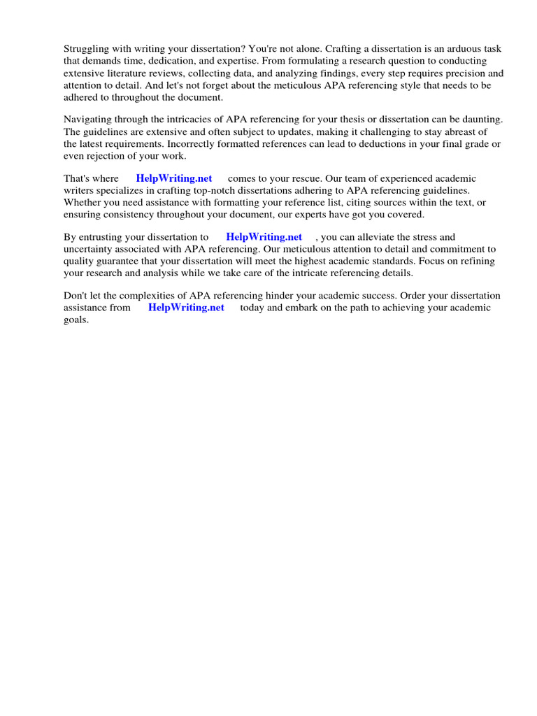 Apa Reference Thesis Dissertation | PDF | Apa Style | Thesis