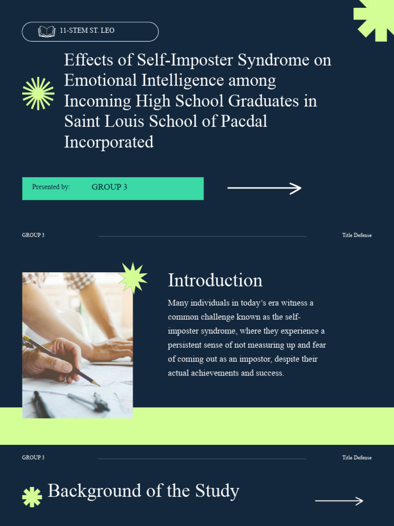Imposter Syndrome's Impact on Emotional Intelligence | PDF | Psychology ...