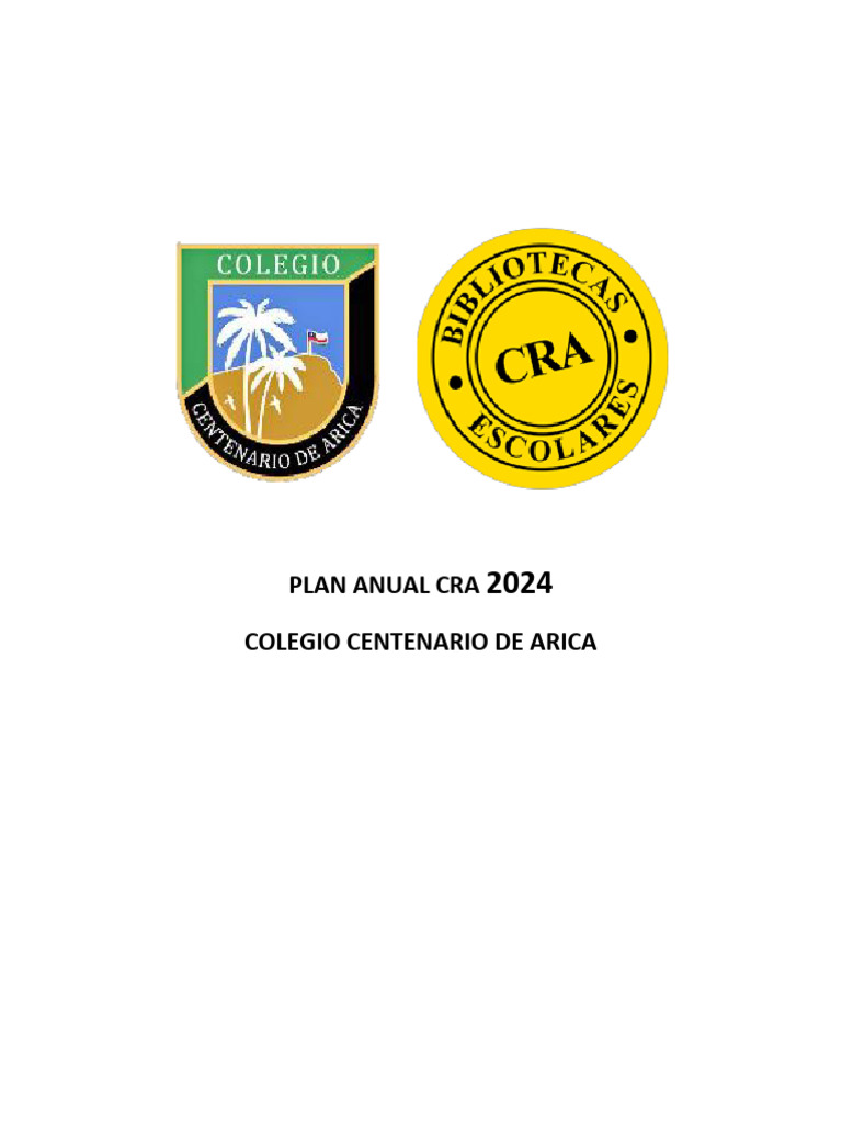 Plan Anual Cra 2024 | PDF | Enseñando | Bibliotecas