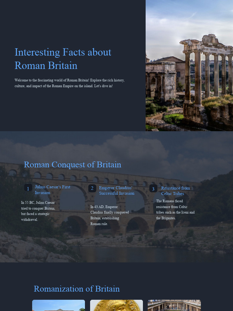 Interesting Facts About Roman Britain | PDF | Roman Empire | Roman Britain