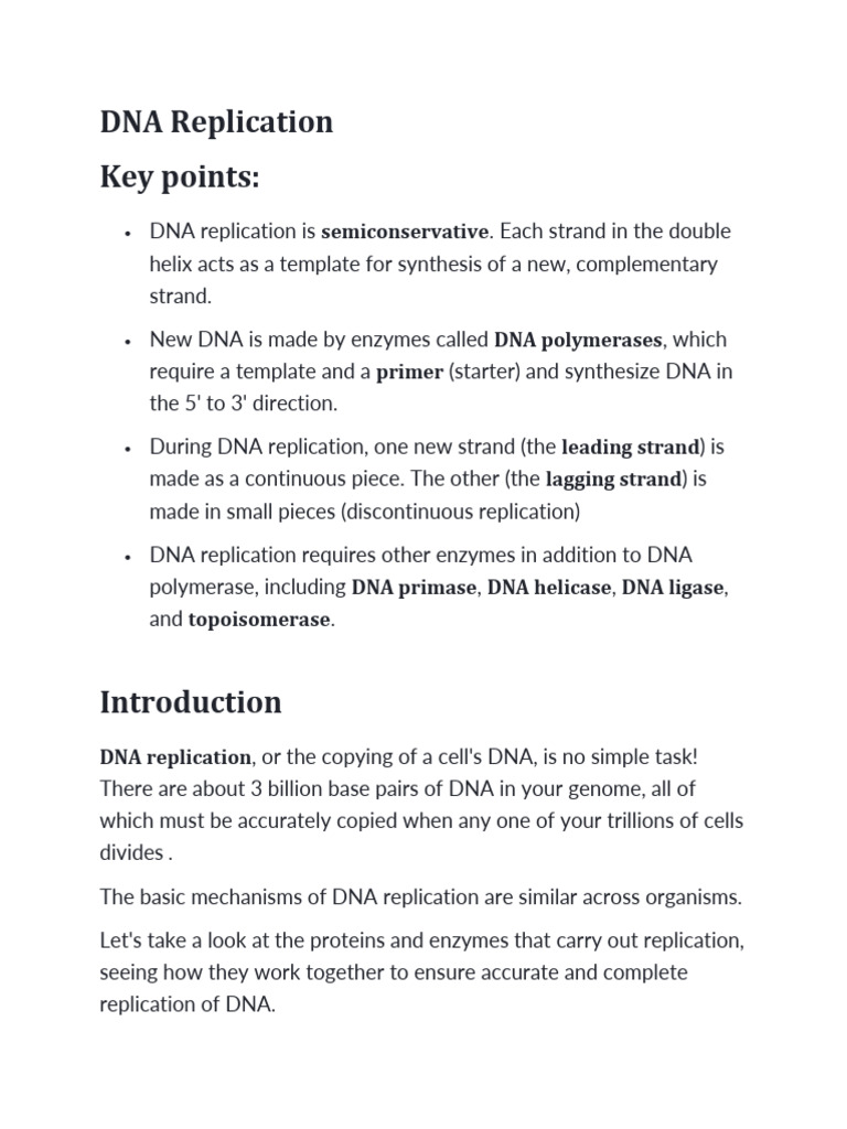 DNA Replication | PDF | Dna Replication | Dna
