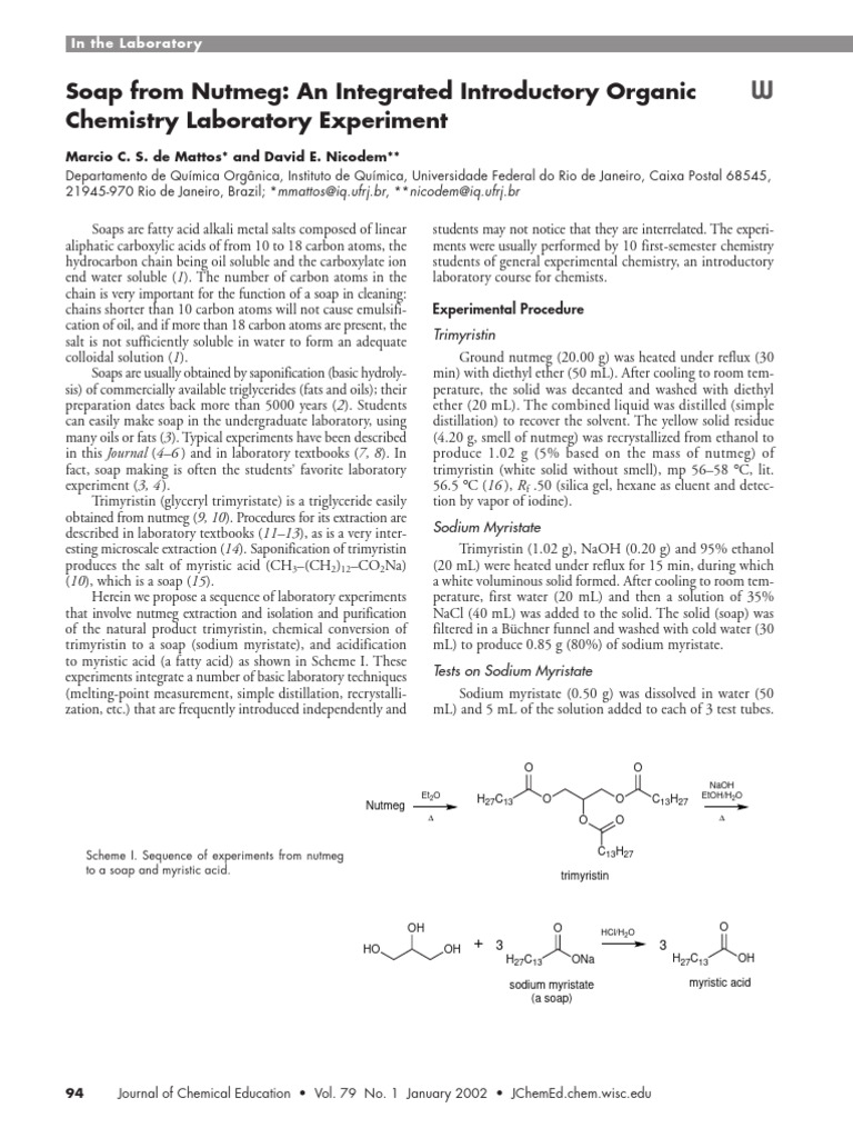 Hazards of Trimyristin in Lab Experiments | PDF | Sodium Hydroxide ...
