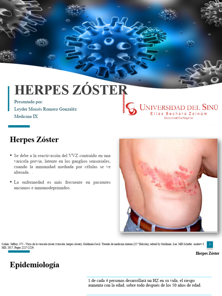 Herpes Zóster | Descargar gratis PDF | Salud pública | Enfermedades animales