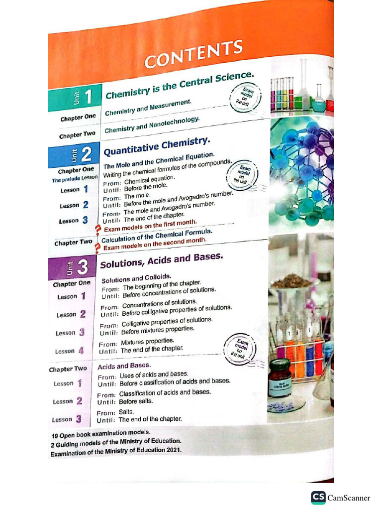 Chemistry 1st - Sec. 2024 | PDF