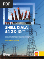 Shell Diala S4 ZX-I Technical Data Sheet | PDF | Transformer | Viscosity