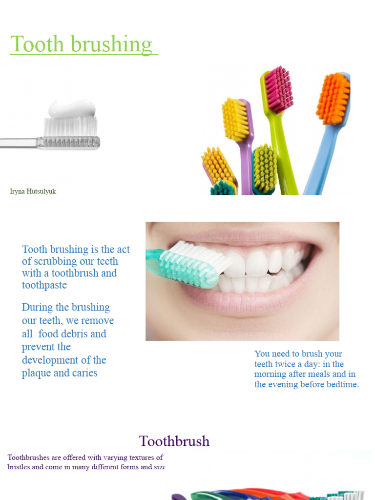 Tooth Brushing | PDF | Toothbrush | Human Tooth