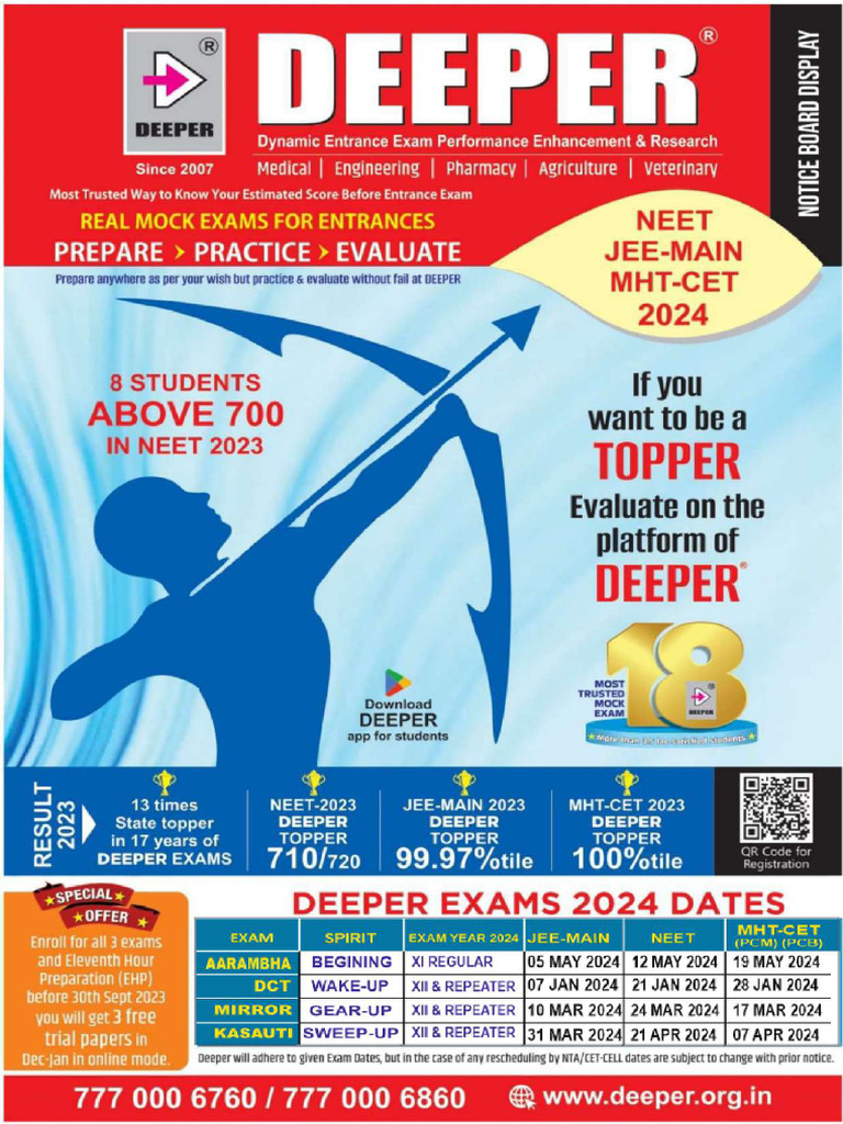 DEEPER Exam Date | PDF
