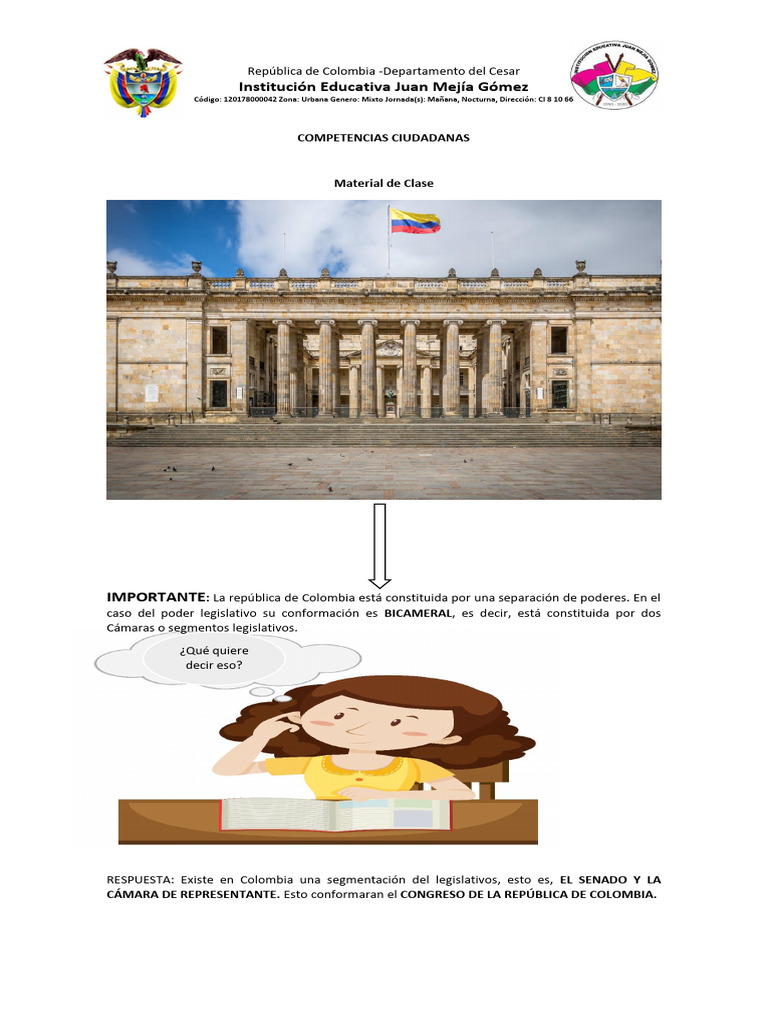 COMPETENCIAS CIUDADANAS. 8. | PDF | Colombia | Legislatura