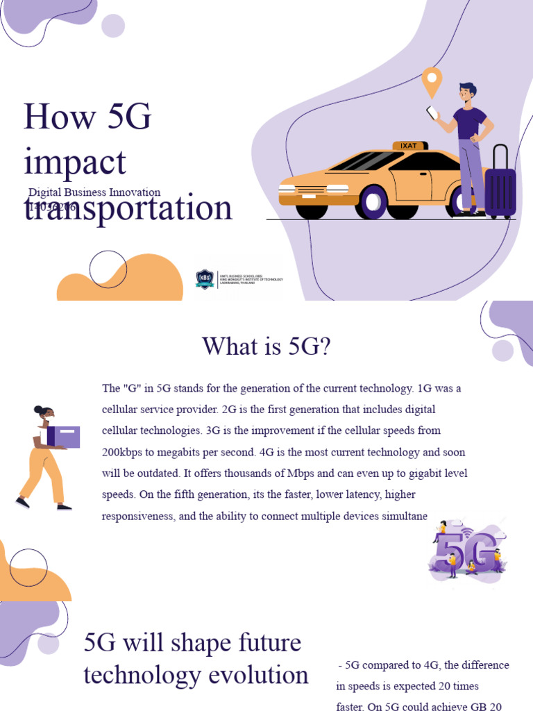 DBI2021 - Group 2 How 5G Impact Transportation | PDF | Artificial Intelligence | Intelligence ...