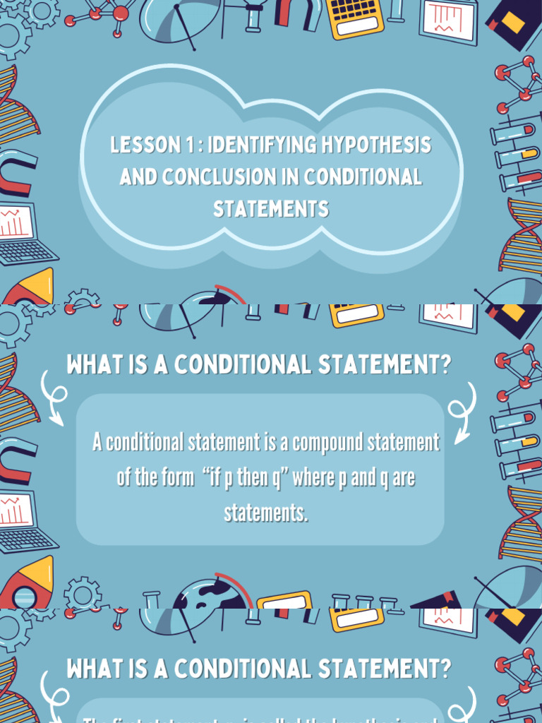 Lesson-1-Identifying-hypothesis-and-conclusion-in-con | PDF | Triangle | Hypothesis