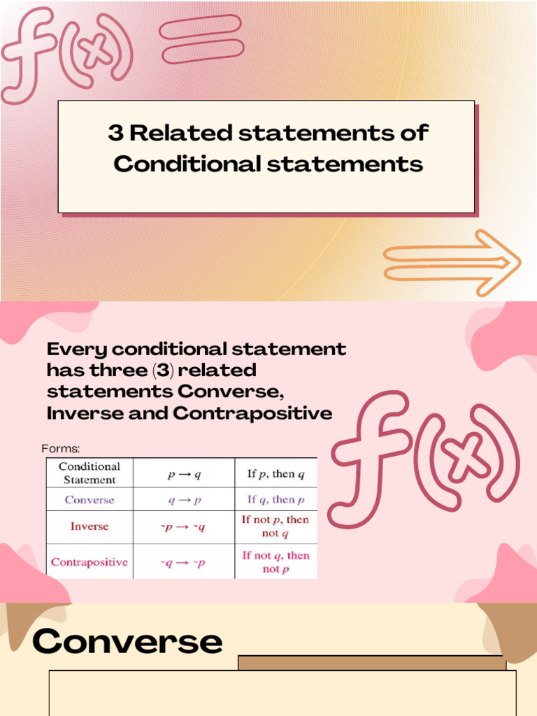 Constructing Functions Education Presentation in Pink and Orange Gradient Style 1 | PDF | Logic ...