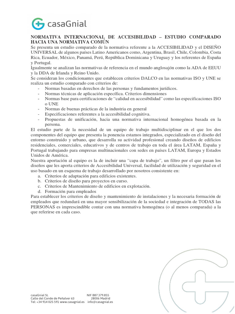 PONENCIA - NORMATIVA INTERNACIONAL DE ACCESIBILIDAD | PDF | America latina | Accesibilidad
